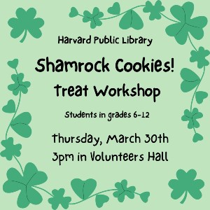 Shamrock Cookies Treat Workshop | Harvard Public Library